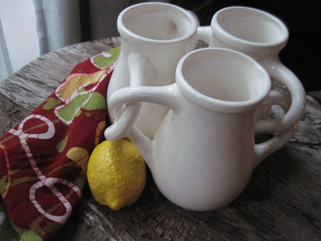 Vintage Ceramic Intertwined Linked Cluster Fuddling Vases - Etsy