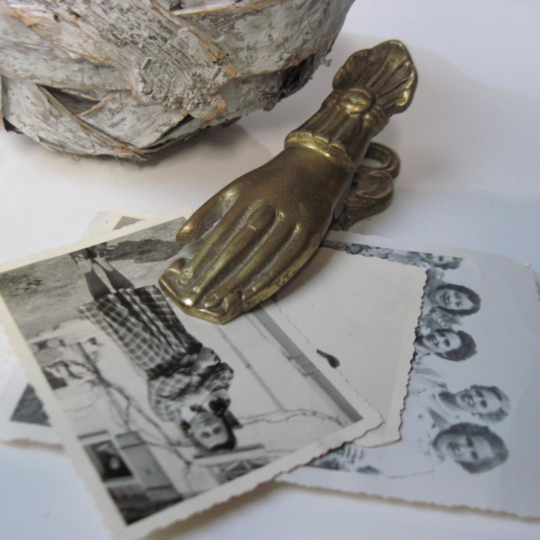Vintage Brass Victorian Hand Decorative Paper Clip - Etsy