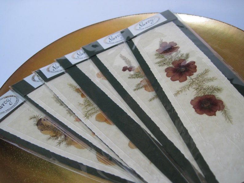 Vintage Shrog Dried Flower Earl Bookmarks England - Etsy