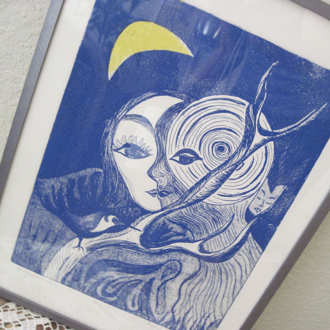 Vintage Framed Signed Numbered Dated Surreal Screen Print 1984 - Etsy