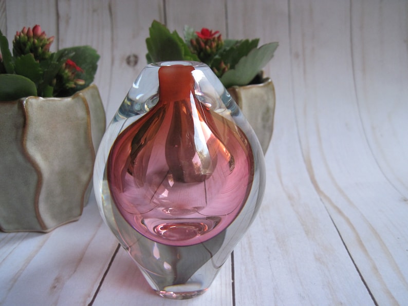 Vintage Signed Robert Deeble Art Glass Vase - Etsy