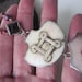 Vintage Designer Janice Lee Ripley Bone Pendant Beaded and Sterling ...