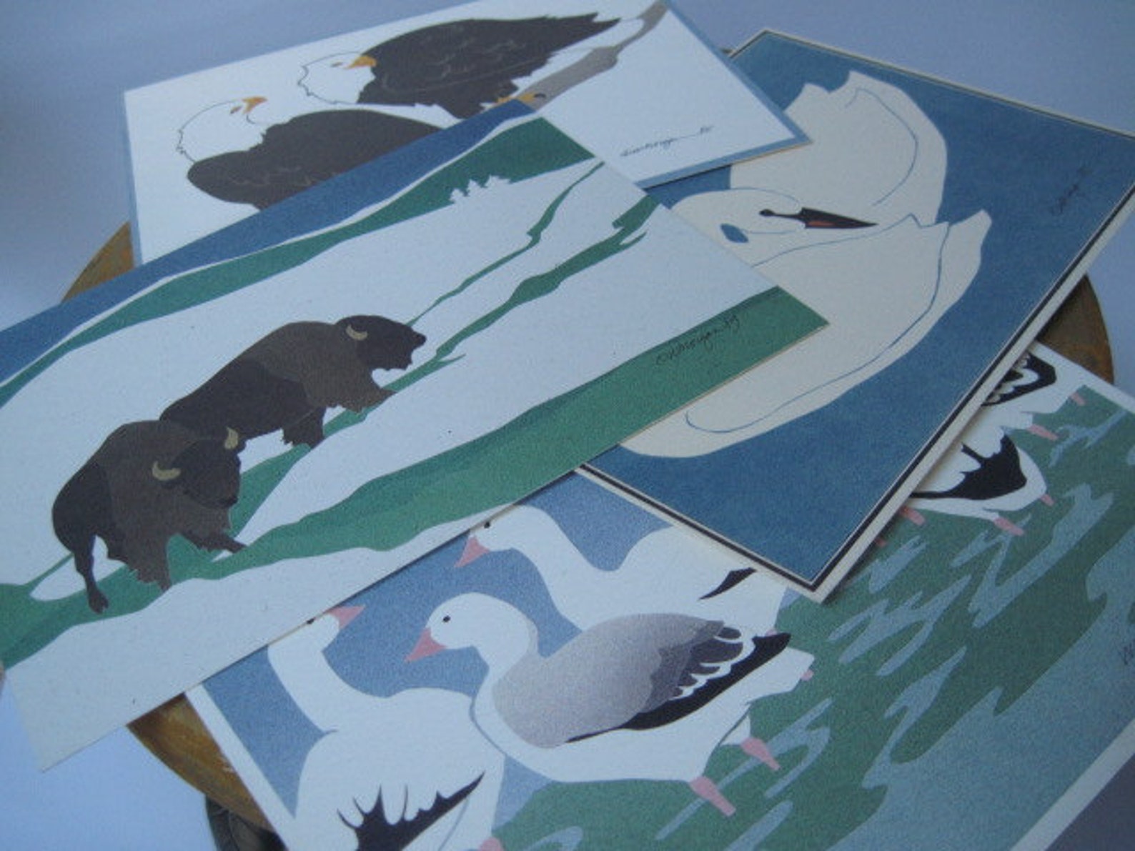 Vintage Lot of 4 Crane Creek Graphics Wendy Morgan Artwork | Etsy