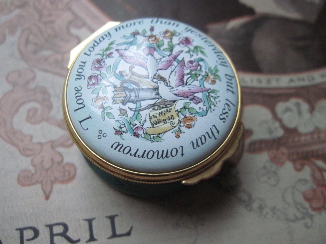 Vintage Halcyon Days Enamel Box - Etsy