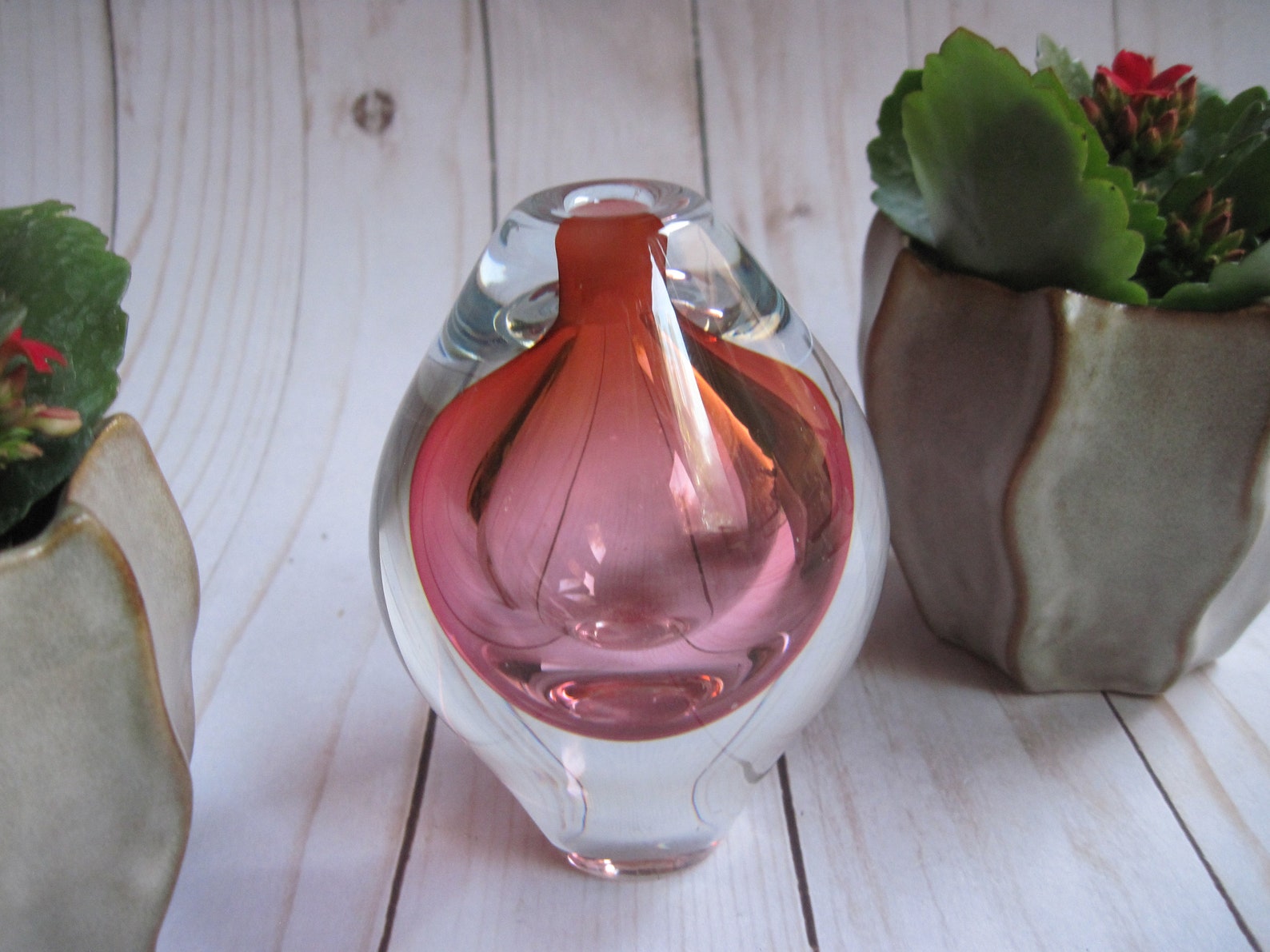 Vintage Signed Robert Deeble Art Glass Vase - Etsy