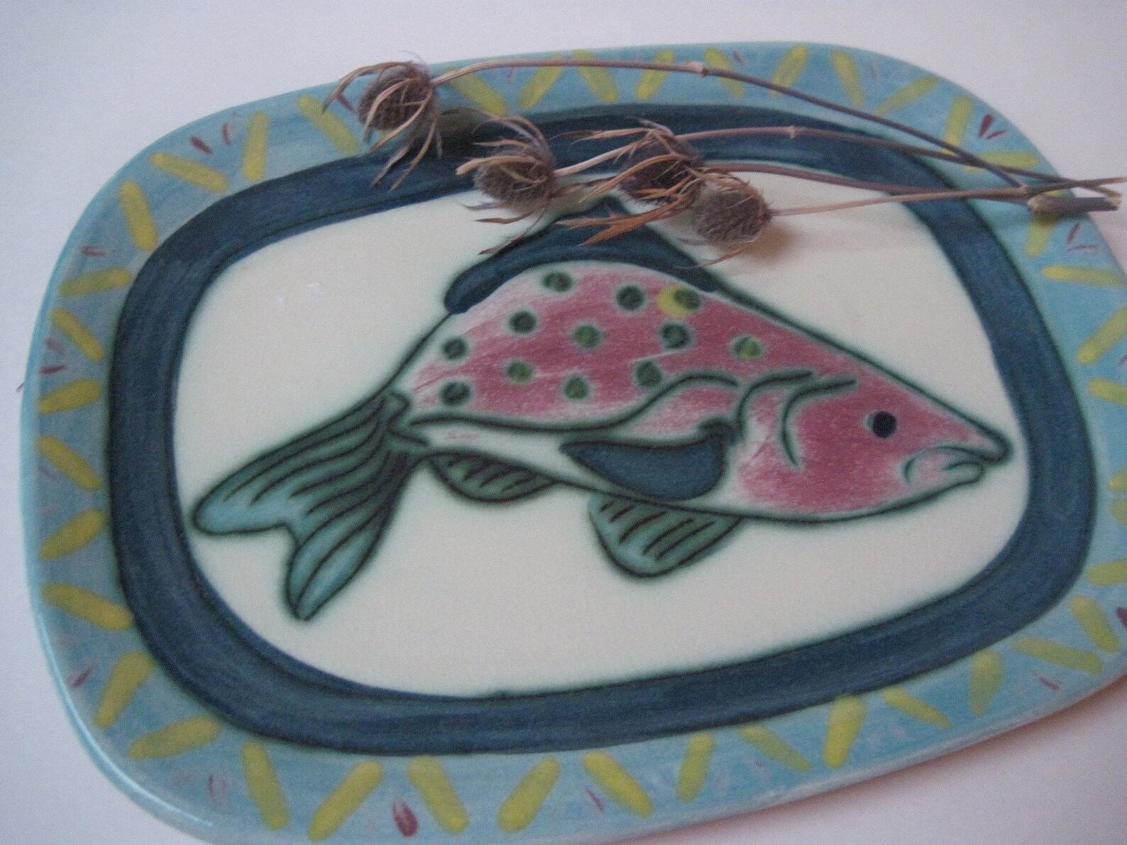Vintage Maury Pottery Fish Tray Alaska 1992 - Etsy