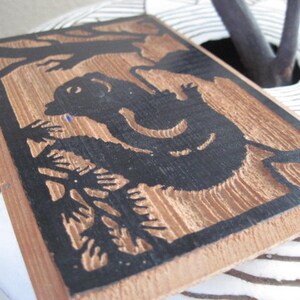 Vintage Carved California Redwood Chipmunk Postcard - Etsy