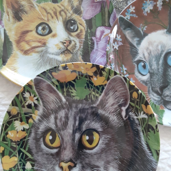 Cat Plates - Etsy