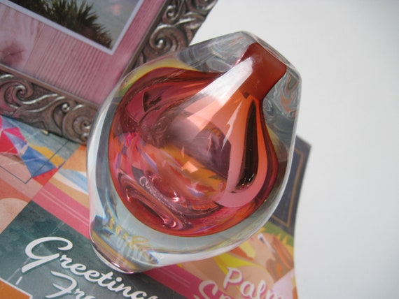 Vintage Signed Robert Deeble Art Glass Vase - Etsy