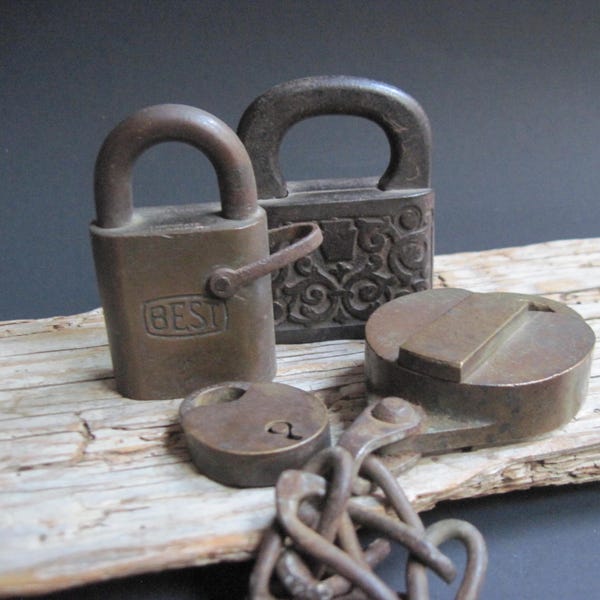 Antique Padlock - Etsy