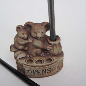 Vintage Swagman Pottery Koala Pen Holder Made in Australia - Etsy