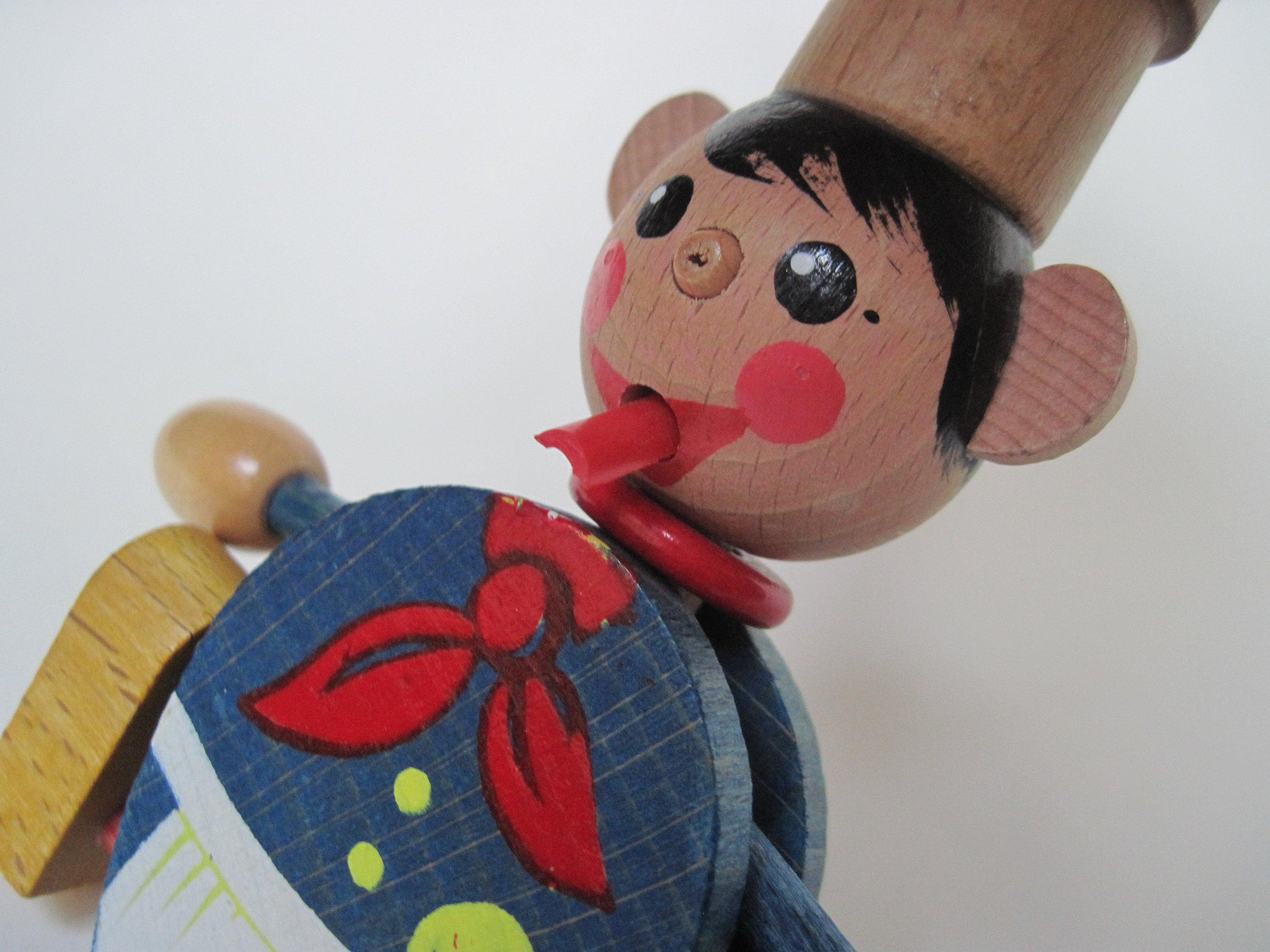 Vintage Wood Jumping Jack Pull Toy Chef Cook or Baker - Etsy
