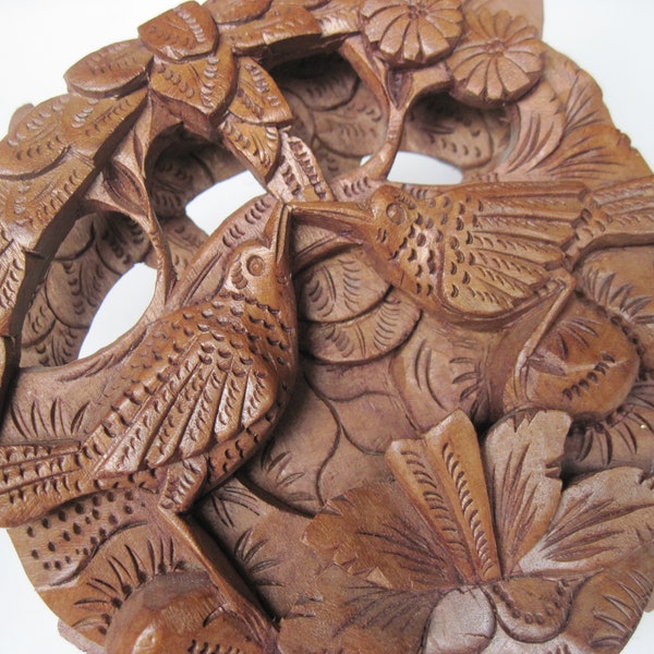 Wood Carved Birds - Etsy
