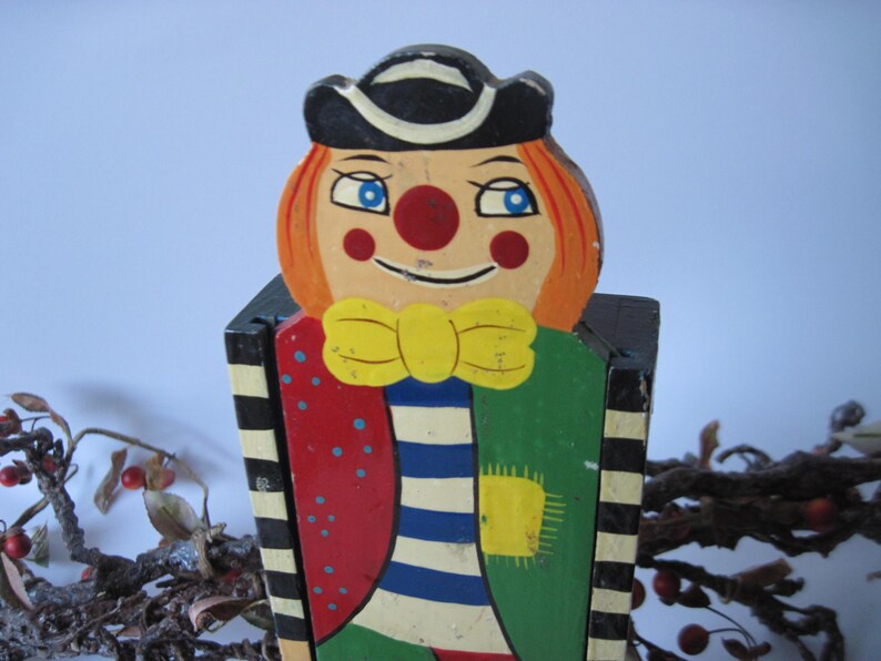 Vintage Clown Pencil Box - Etsy