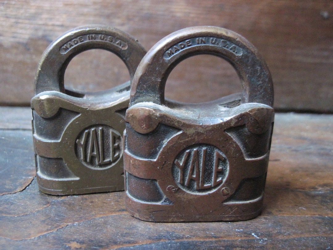 Antique Yale Padlocks With Keys - Etsy
