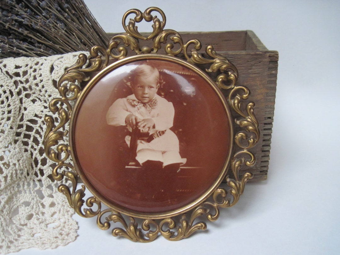 Vintage Columbia Portrait Co Chicago Gold Tintype Framed Portrait - Etsy