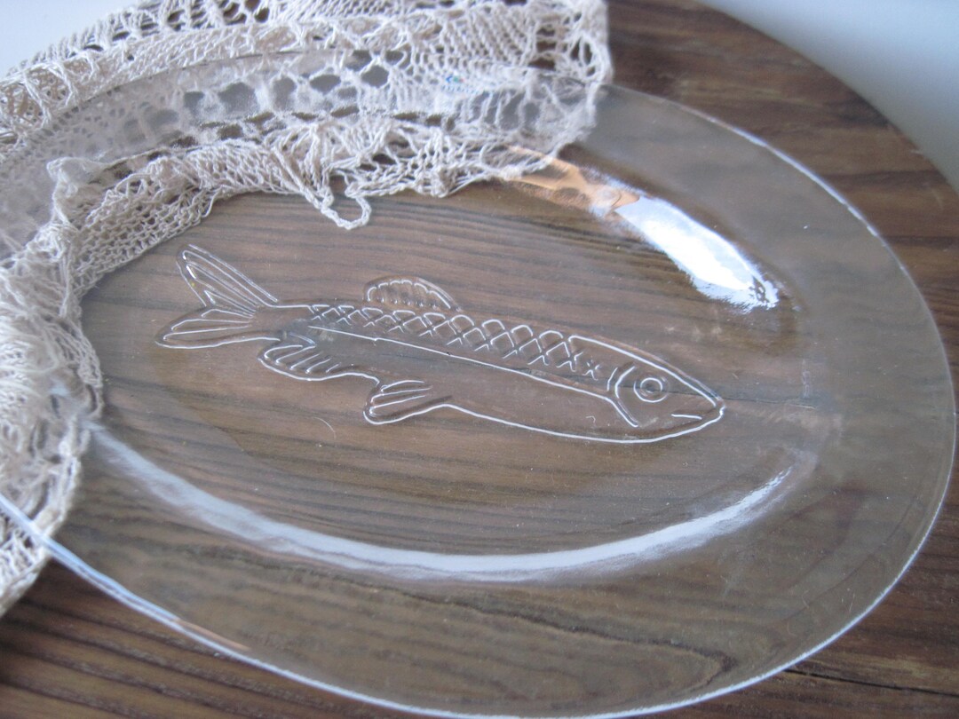 Vintage Muurla Glass Dish With Fish Made in Finland - Etsy