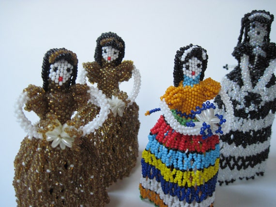 Vintage Seed Beaded Dolls - Etsy