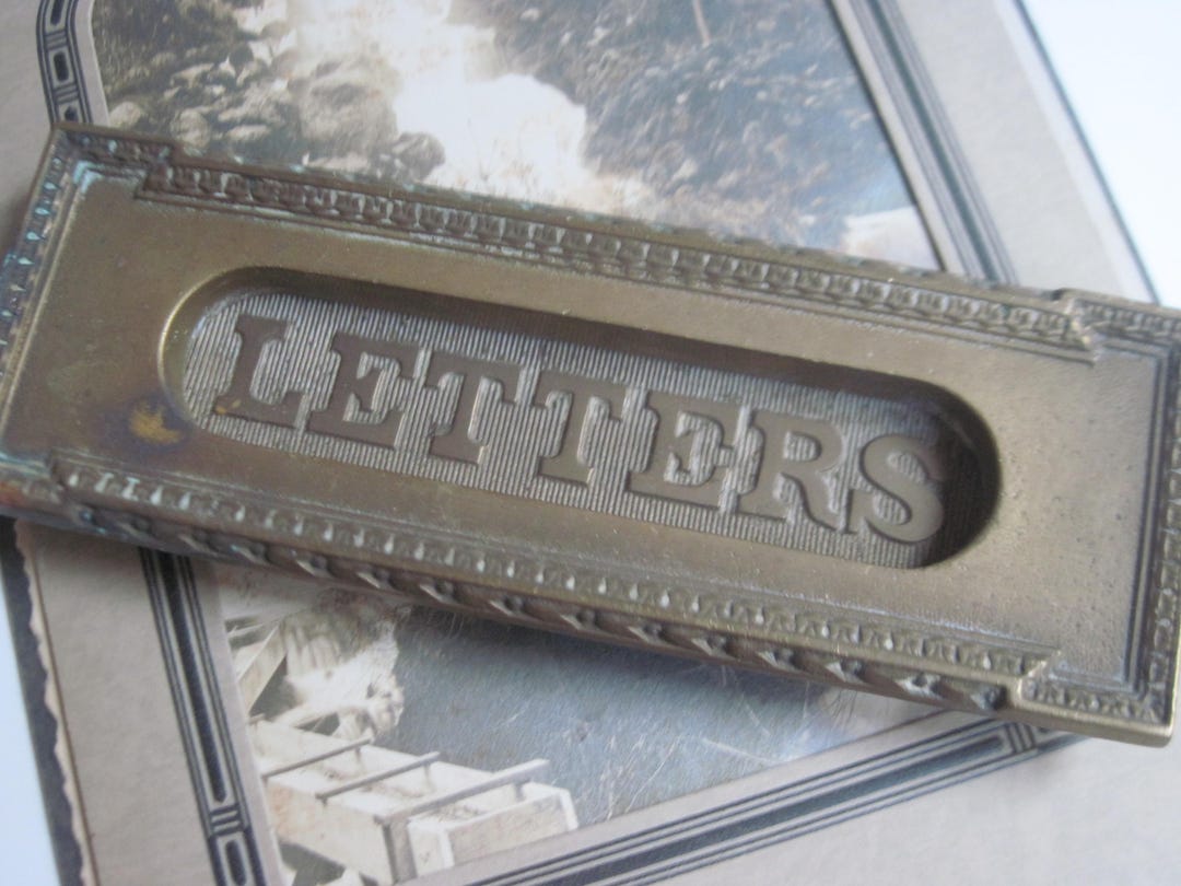Vintage Brass Mail Letters Door Slot - Etsy