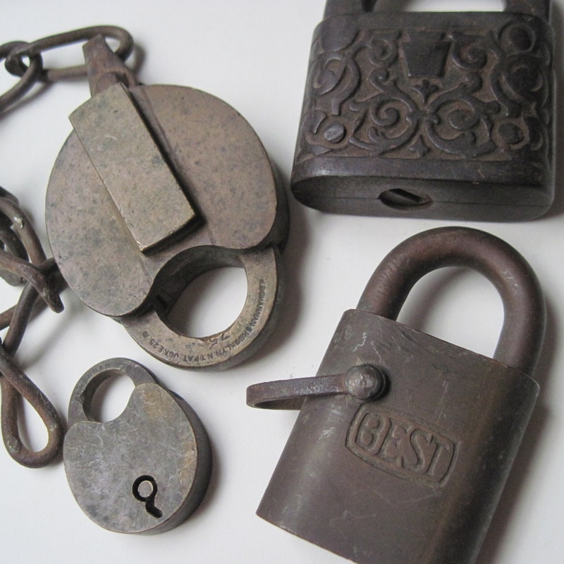 Antique Padlock - Etsy