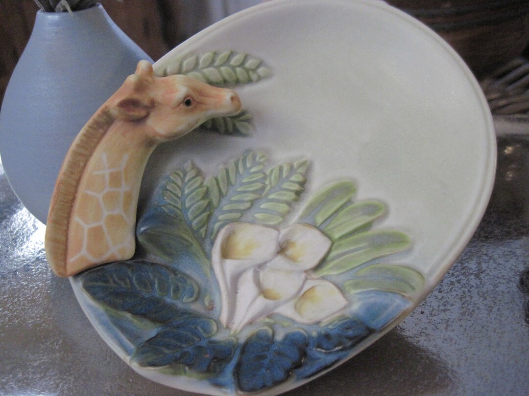 Vintage Takahashi Giraffe Trinket Dish - Etsy