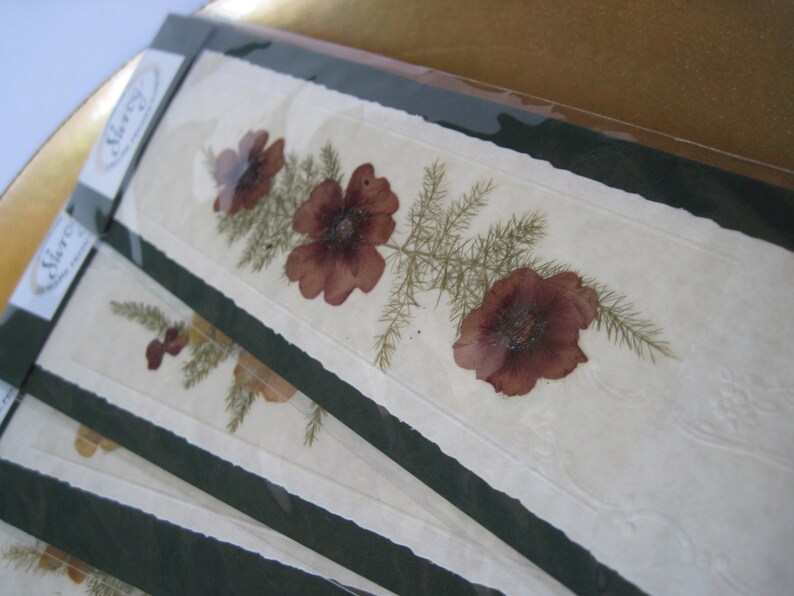 Vintage Shrog Dried Flower Earl Bookmarks England - Etsy