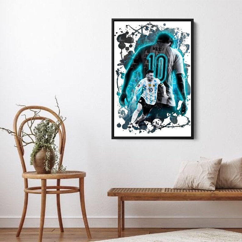 Lionel Messi Argentina Canvas Art, World Cup 2022 Champion Painting ...