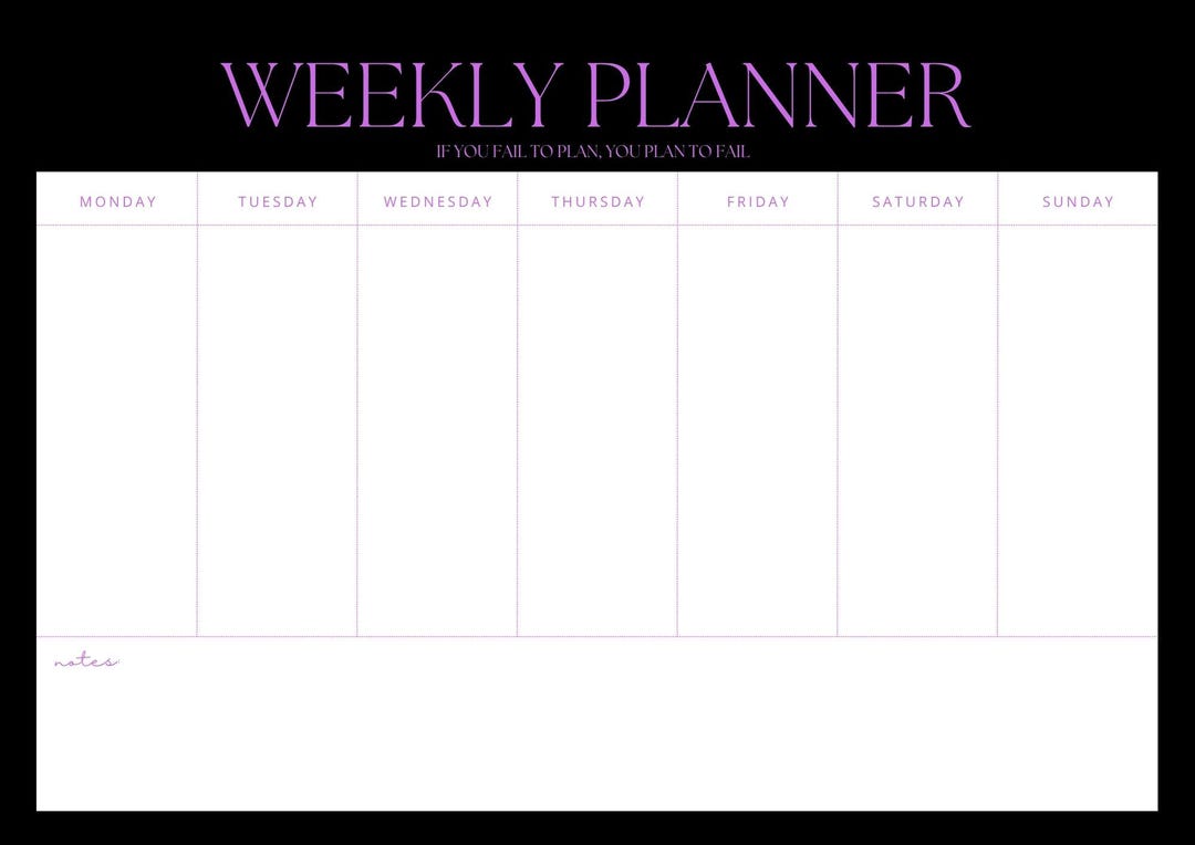 Dark Academia Planner Bundle | Magenta Goth Canva Templates | Weekly ...