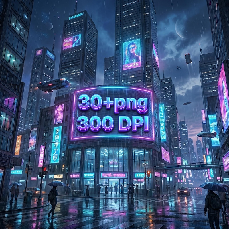 Cyberpunk Png Bundle - Etsy