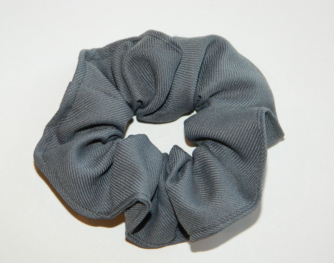 Gray Hair Scrunchie - School Uniform Scrunchie, Gray Scrunchie, Uniform ...
