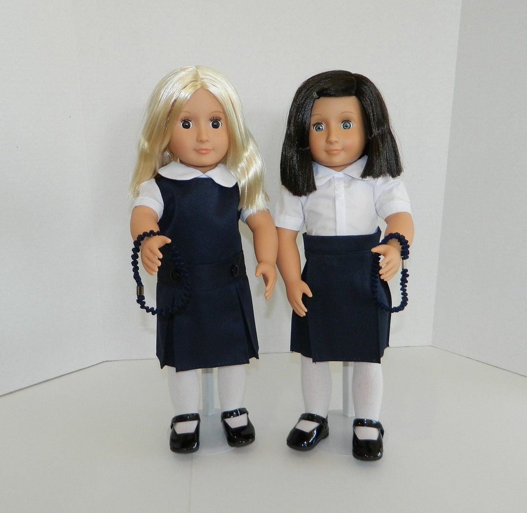 Navy Doll Uniform Set 18 Inch Doll Uniform Doll School - Etsy