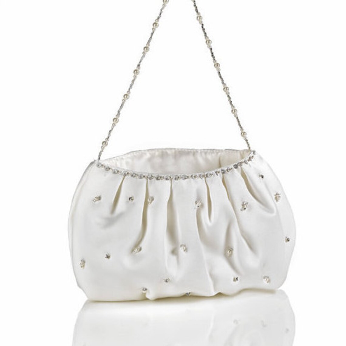 Girls White or Ivory Petite Gemstones Purse Girl's - Etsy