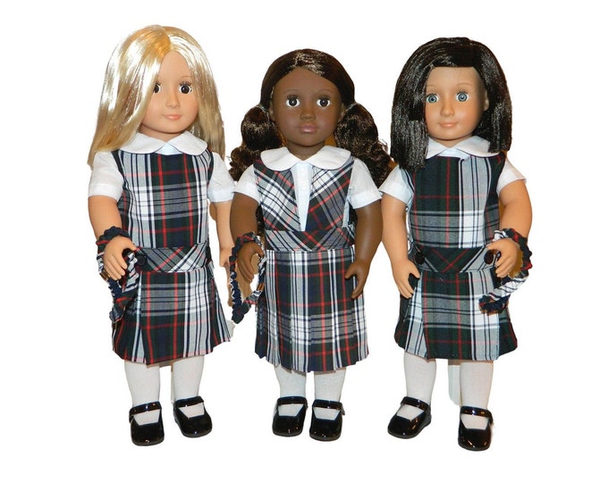 School Uniform for 18 Inch Dolls Polo and Navy Twill Skort - Etsy