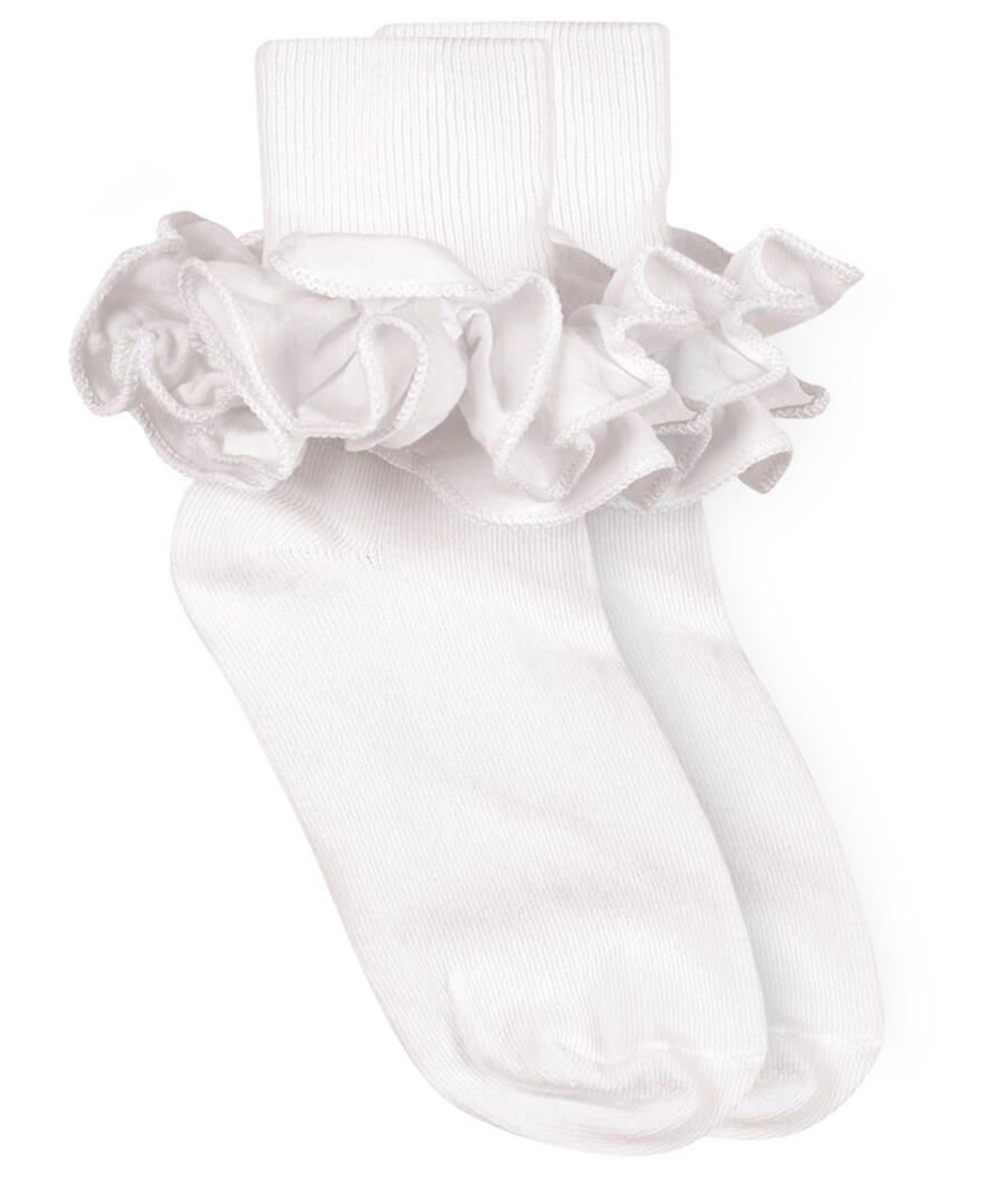 Girl's Soft White Ruffle Socks White Ruffle Socks - Etsy
