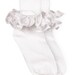 Girl's Soft White Ruffle Socks White Ruffle Socks, Girl's White Socks ...