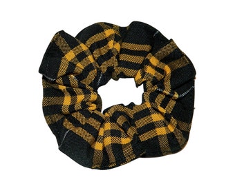 Black & Gold Plaid Shanna Hair Bow - Black and Gold Plaid, Plaid Hair ...