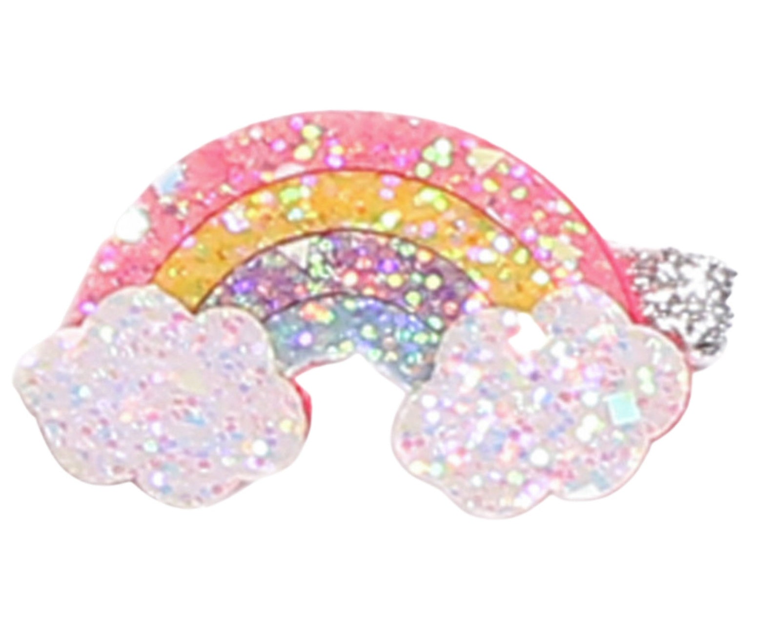 Glitter Rainbow Hair Clip Rainbow Hair Clips Girl's - Etsy
