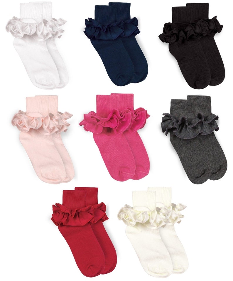 Girl's Soft White Ruffle Socks White Ruffle Socks - Etsy