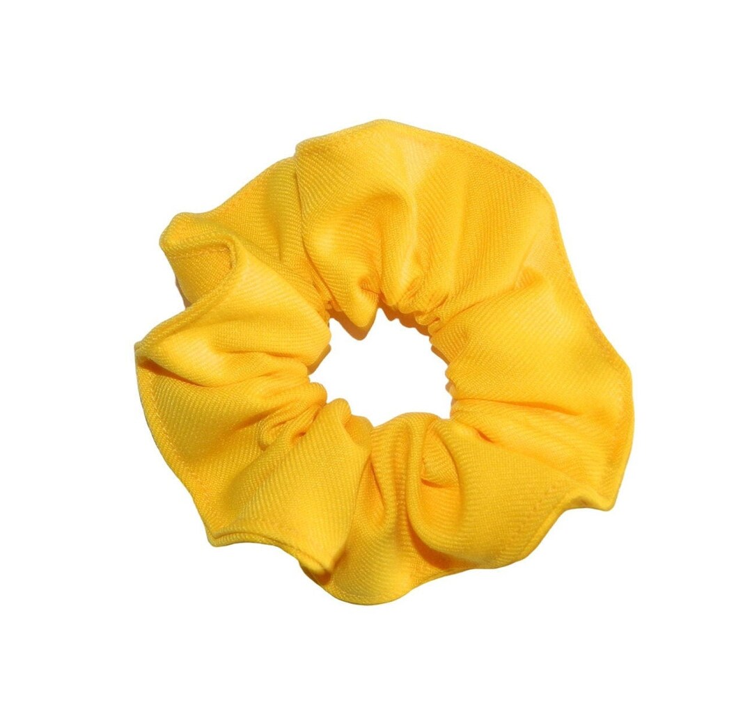 Yellow Hair Scrunchie - School Uniform Scrunchie, Yellow Scrunchie ...