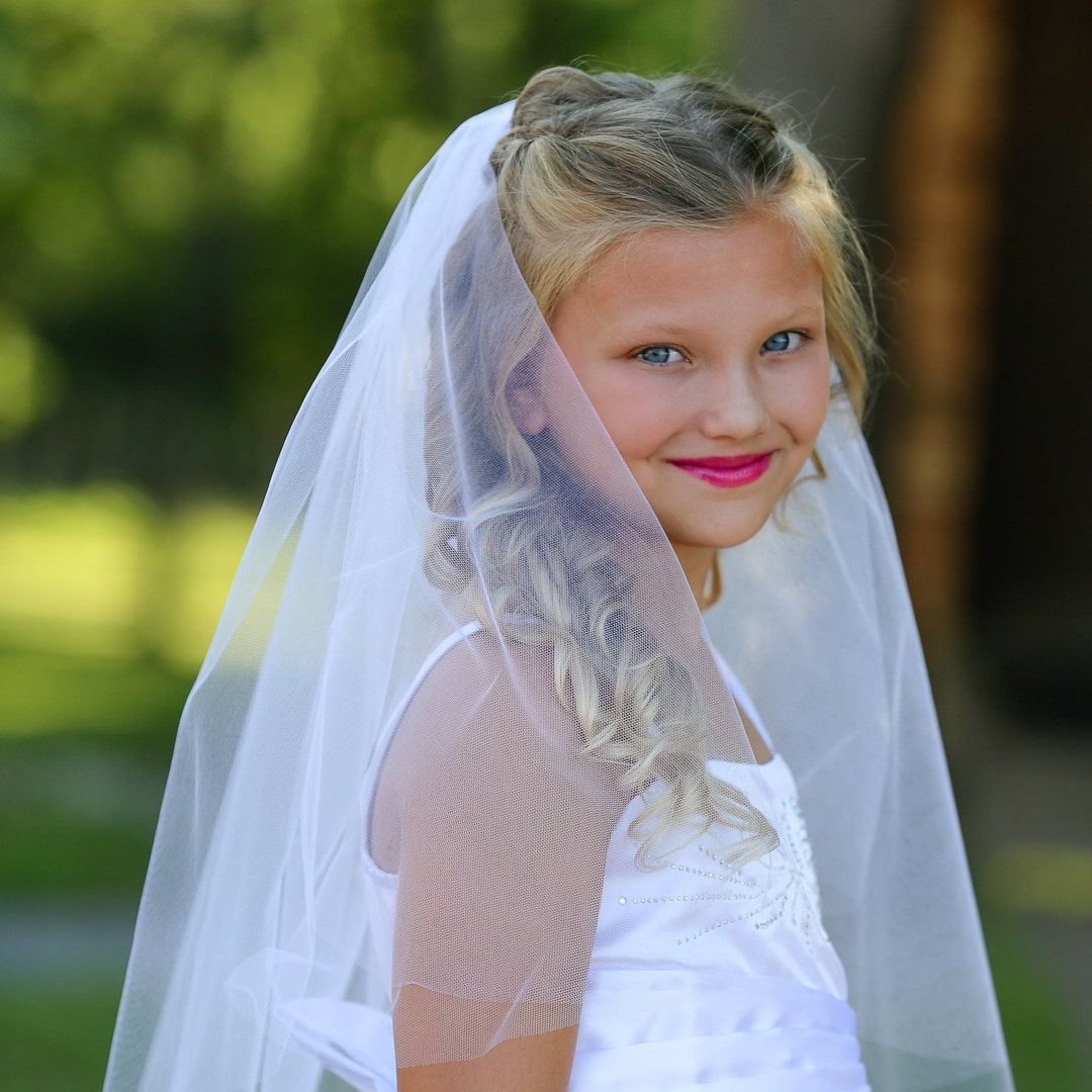 First Communion Veil With Comb First Communion Veil, First Communion ...
