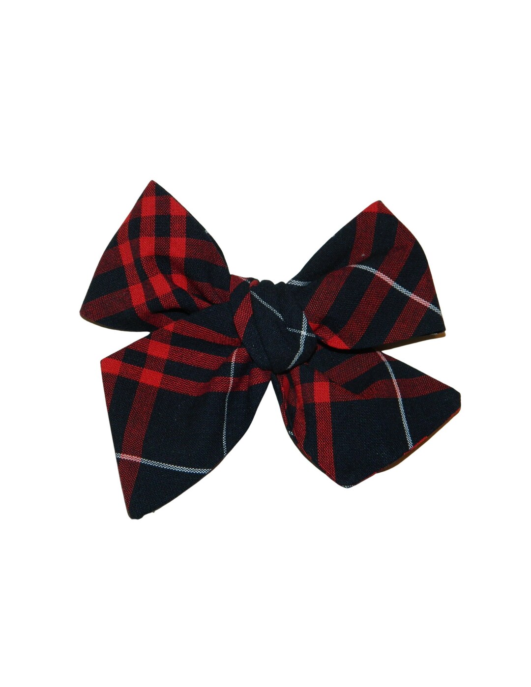 Navy & Red Plaid Butterfly Bow - School Uniform Bows, Hamilton Plaid ...