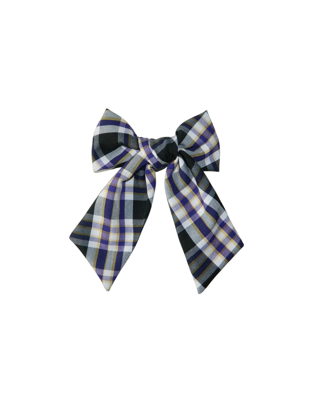 Purple & Black Plaid 2M Shanna Hair Bow - Plymouth Plaid, School Plaid ...