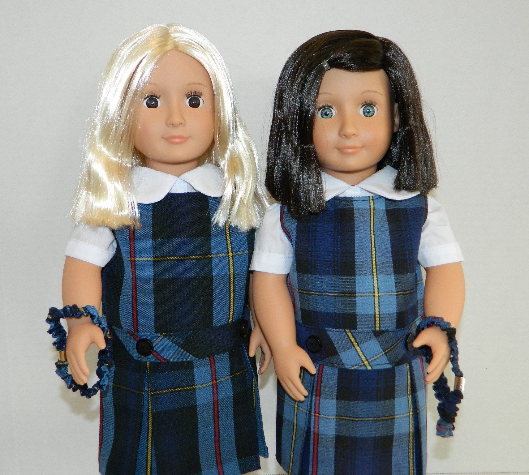 Navy Red & Yellow Plaid Doll Uniform Set 18 Inch Doll - Etsy