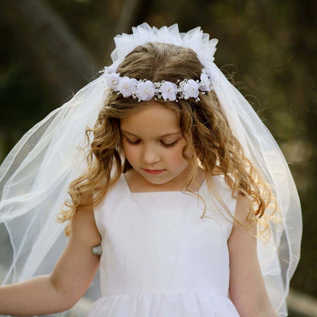 Bella First Communion Veil - First Communion Veil, First Communion ...