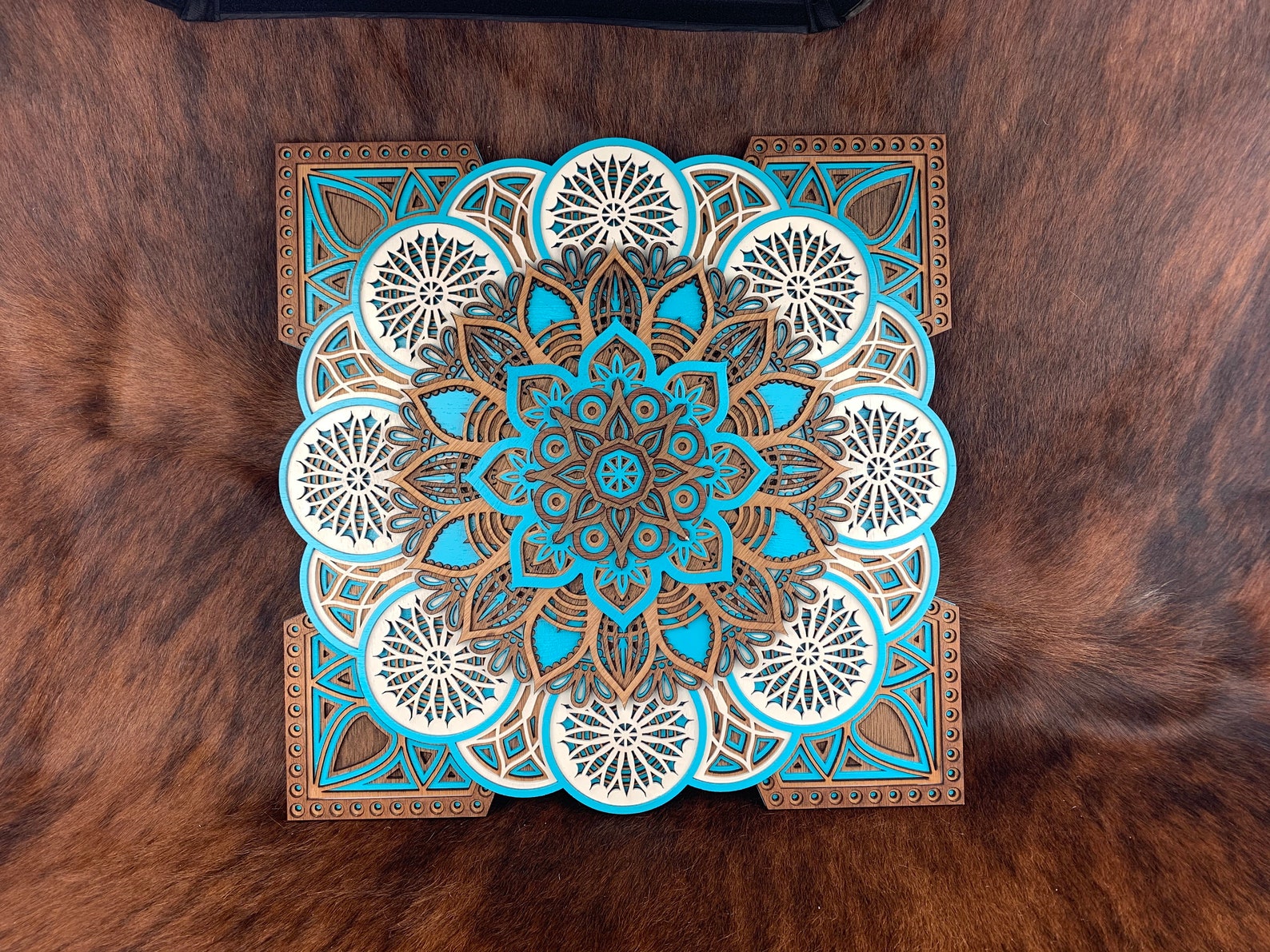 Mandala Layered Wall Art Plaque Sign Wedding Gift Custom - Etsy