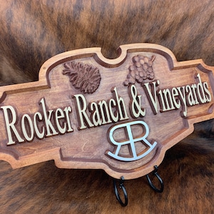 Personalized Western Family / Ranch / Farm Sign - Name Signs Carved ...
