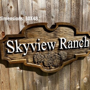 Personalized Western Family / Ranch / Farm Sign - Name Signs Carved ...