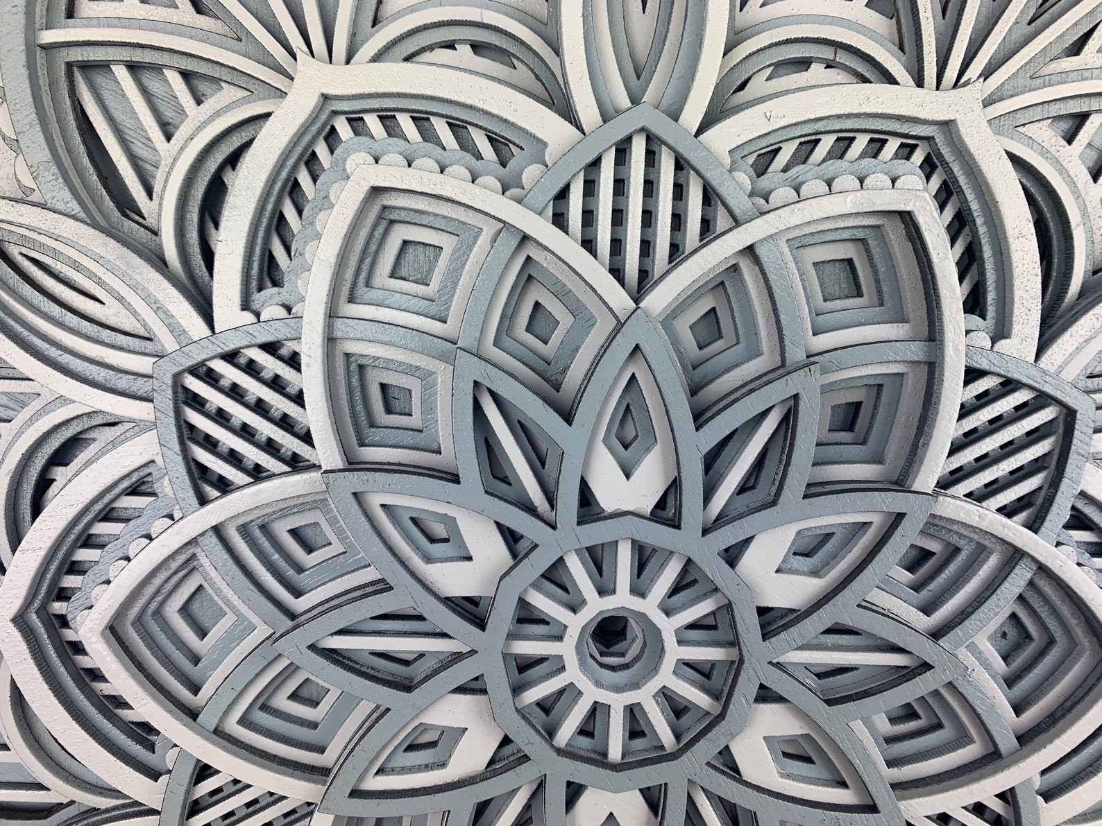 Flower Layered Wall Art Flower Sign Gift Custom Carved Fine - Etsy