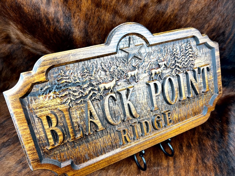 Black Point Ridge Personalized Western Family/ranch/farm Sign - Name ...