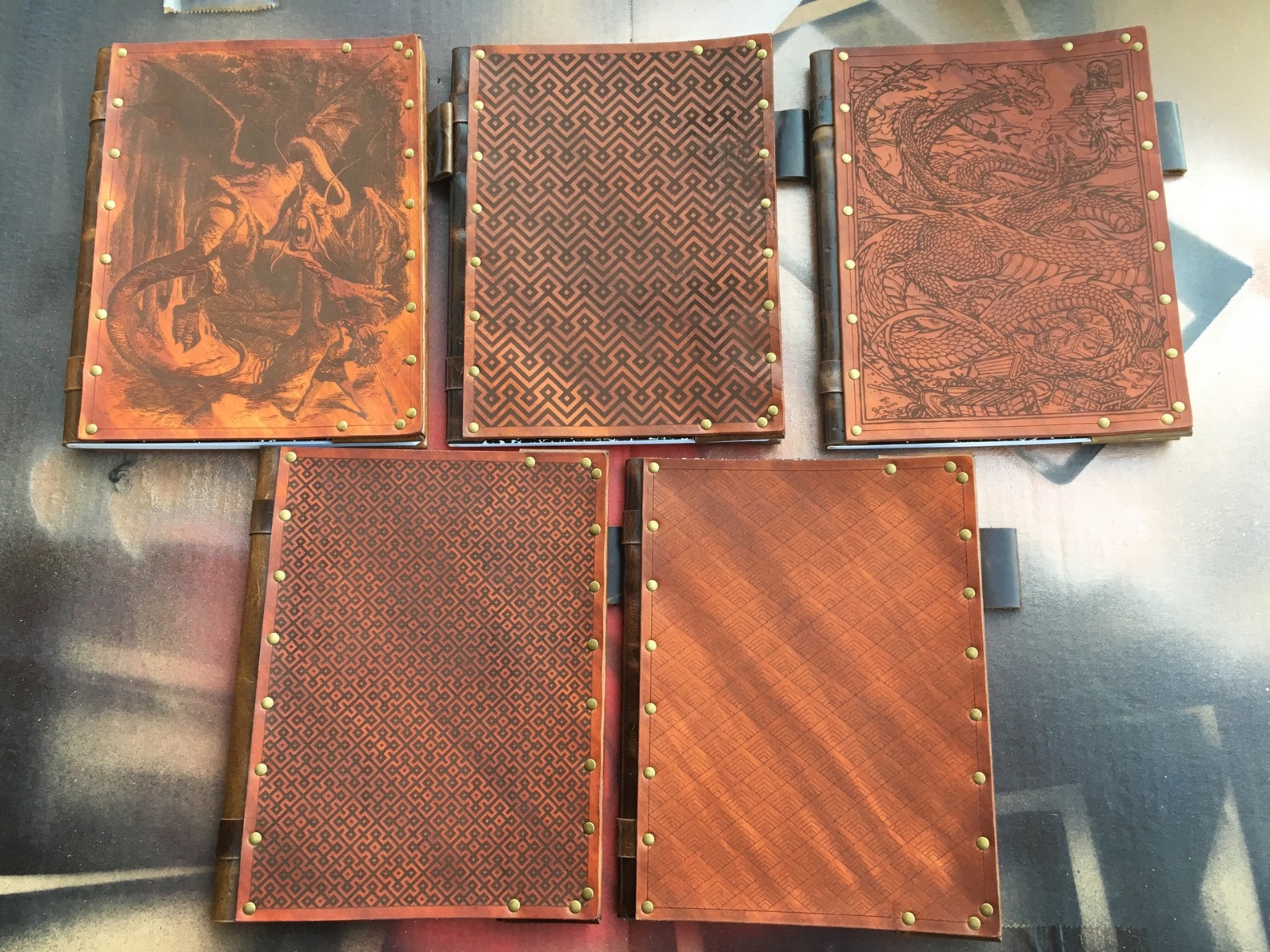 Custom Engraved Leather Composition Notebook Cover. - Etsy